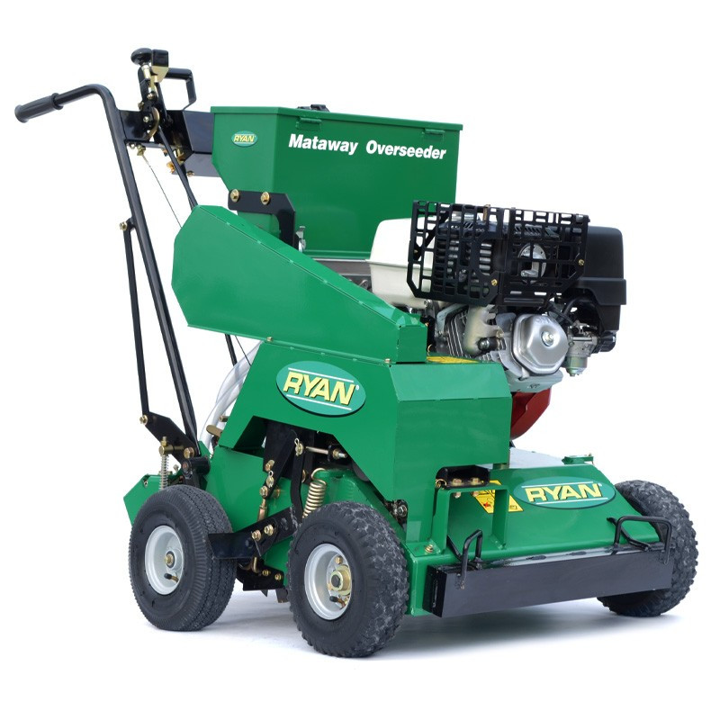 RYAN Mataway Overseeder - siewnik spalinowy z wertykulatorem i napędem